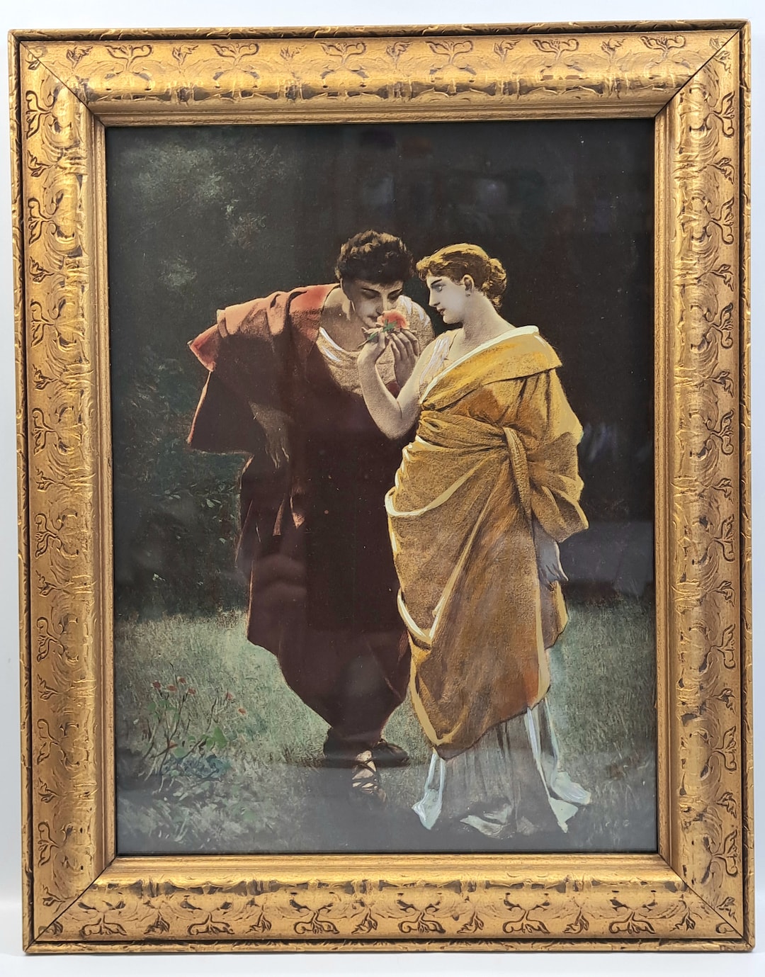 Antique Friedrich Paul Thumann "springtime of Love" Hand Embellished ...