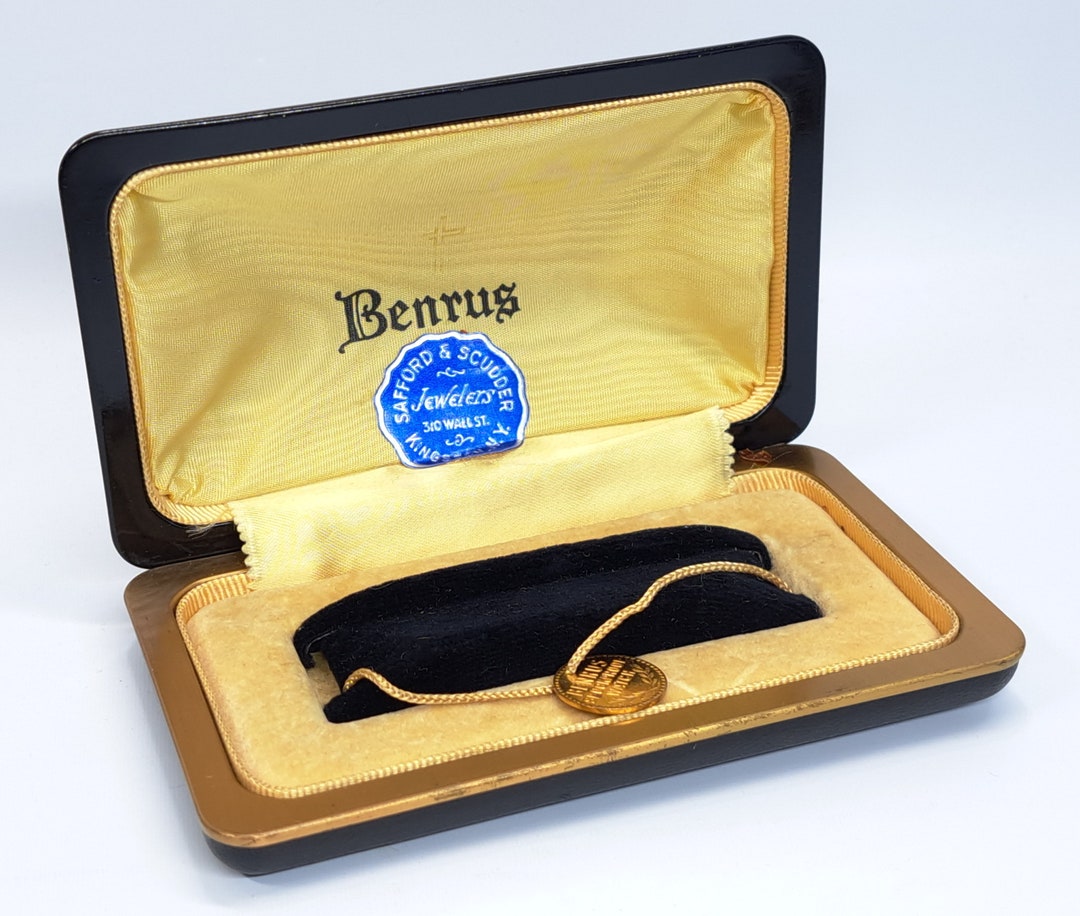 Vintage BENRUS Watch Display Box Case Safford & Scudder - Etsy