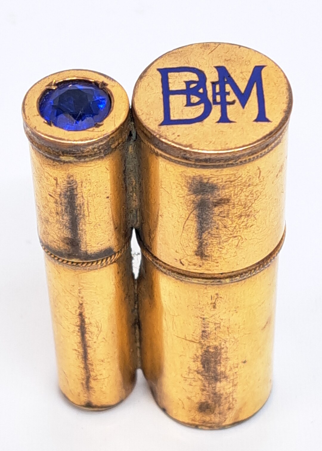 Antique Gold Plated Catalytic Lighter Cigarette Cigar Match Faceted ...