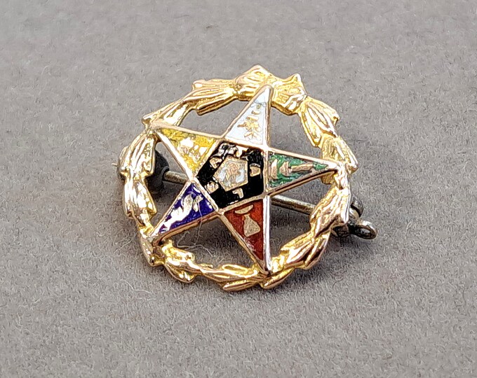 Vintage Masonic Order of the Eastern Star FATAL 10k Yellow Gold ...