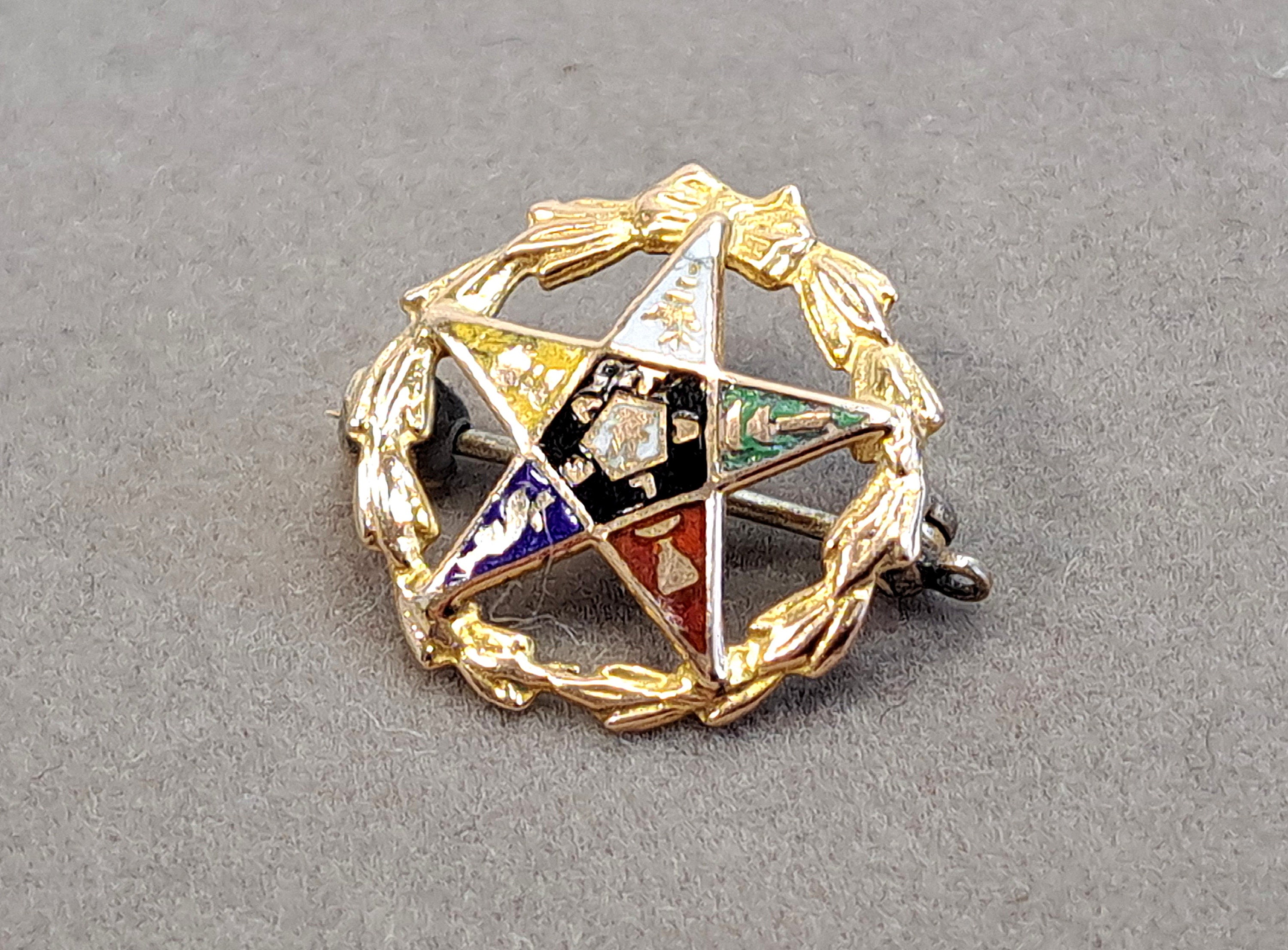 Vintage Masonic Order of the Eastern Star FATAL 10k Yellow Gold ...