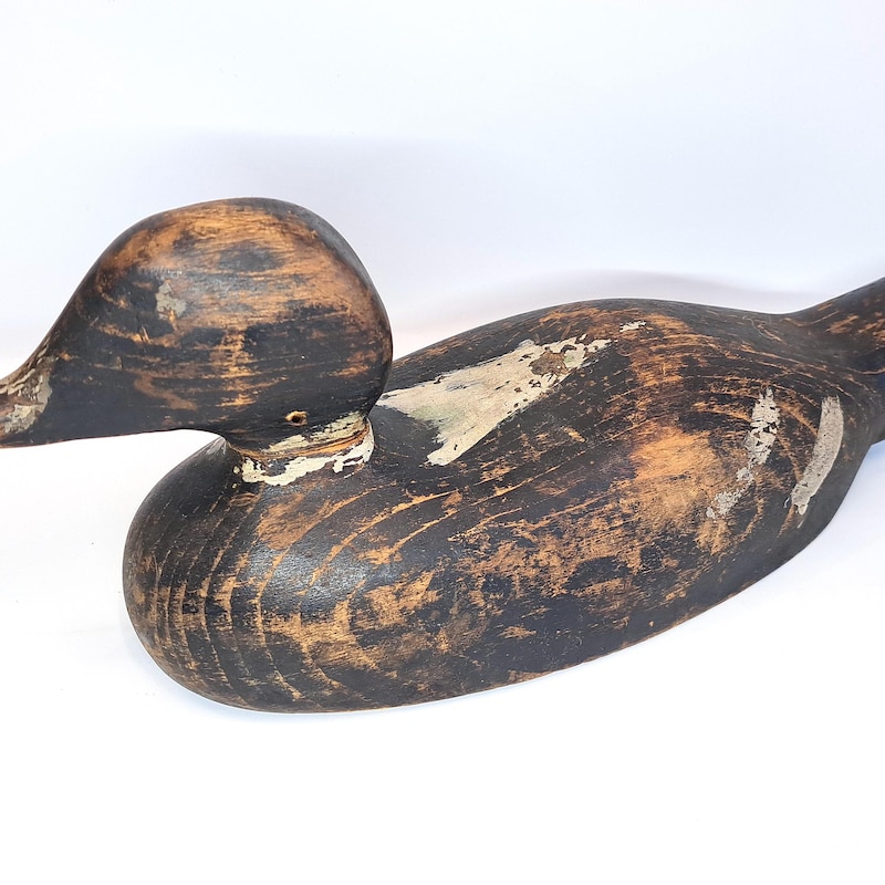 Antique Vintage Wood Duck Decoy - Etsy