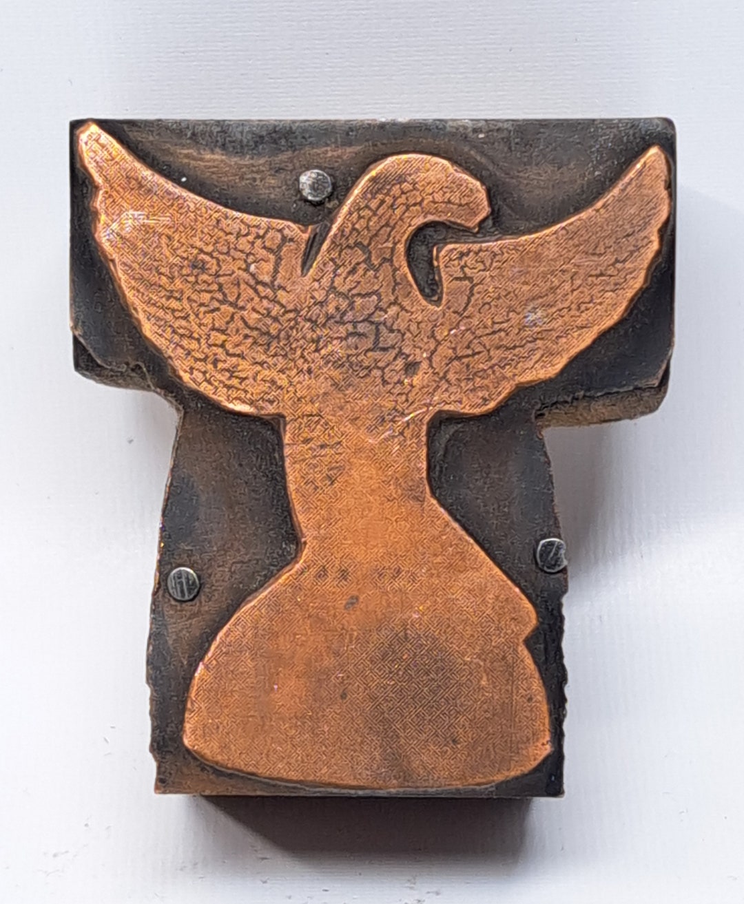 Antique Copper & Wood Majestic Eagle With Outstretched Wings ...