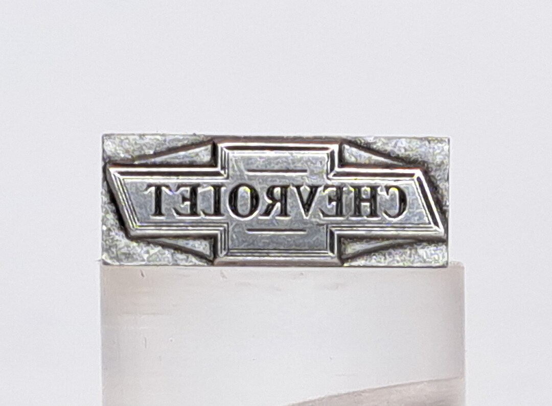Vintage Small Chevrolet Chevy All Metal Letterpress Printers Block - Etsy
