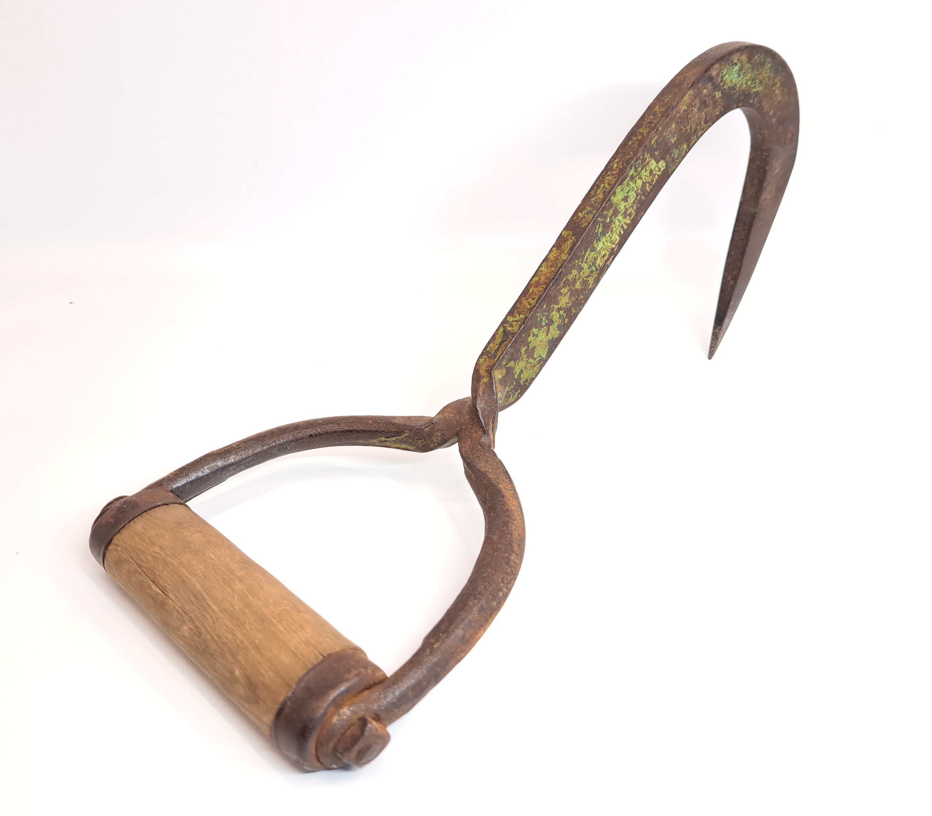 Antique Snow & Nealley Co. Bangor Maine Wrought Iron Ice Hook With Wood ...