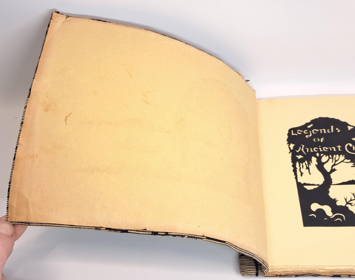 Vintage Legends of Ancient China - Chinese Silhouette Cutwork Book RARE ...