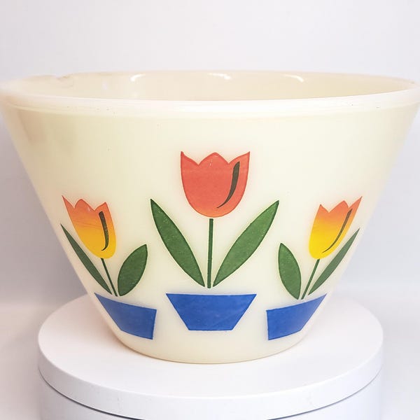 Fire King Tulip - Etsy