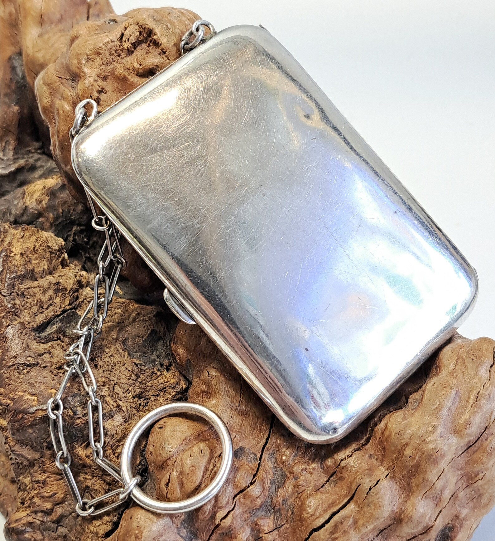 Antique Foster & Bailey Sterling Silver Compact Dance Purse Hand ...