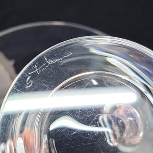 Vintage Signed Steuben Art Glass Thumbprint Vase Designed by George ...