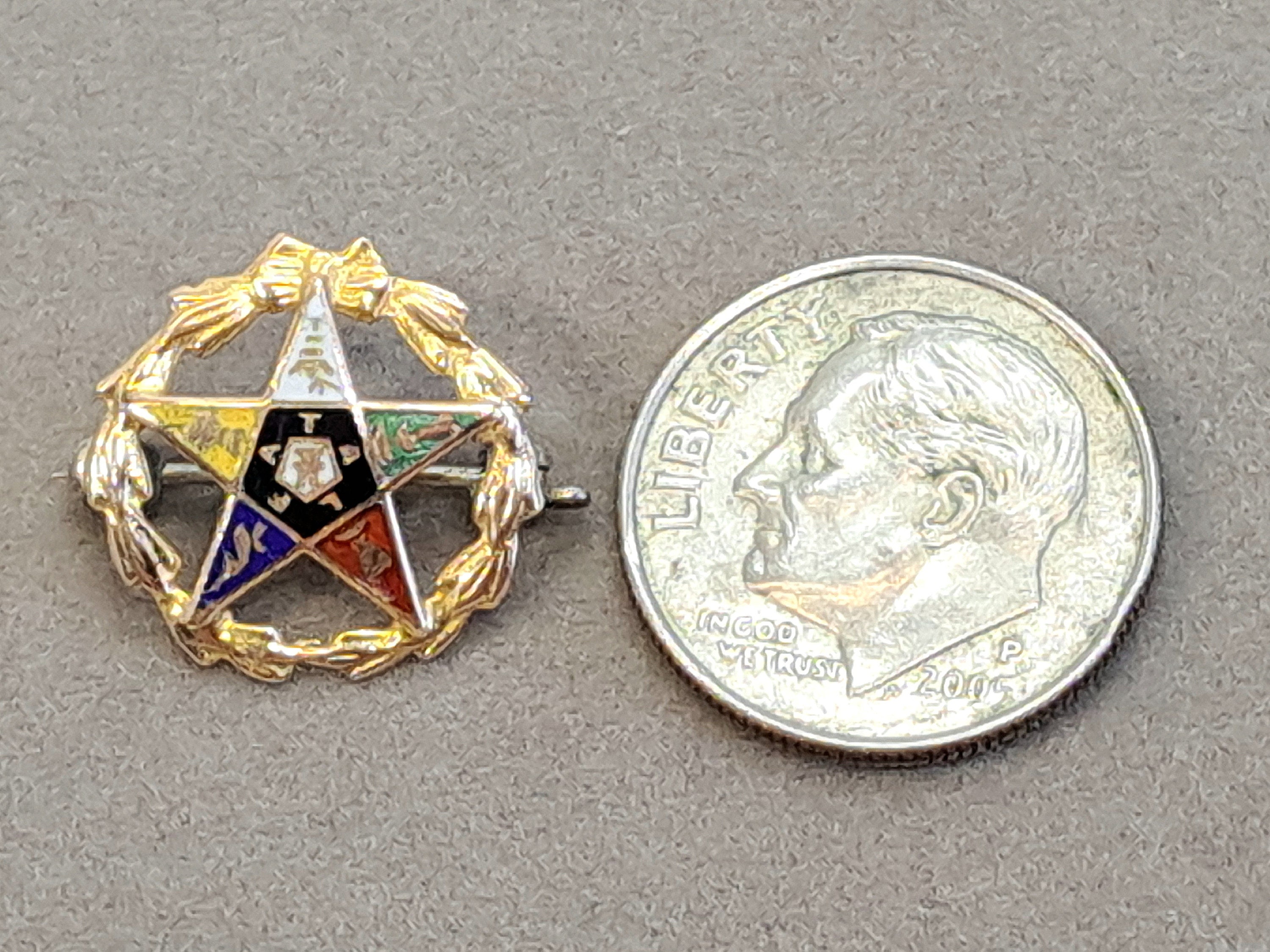 Vintage Masonic Order of the Eastern Star FATAL 10k Yellow Gold ...