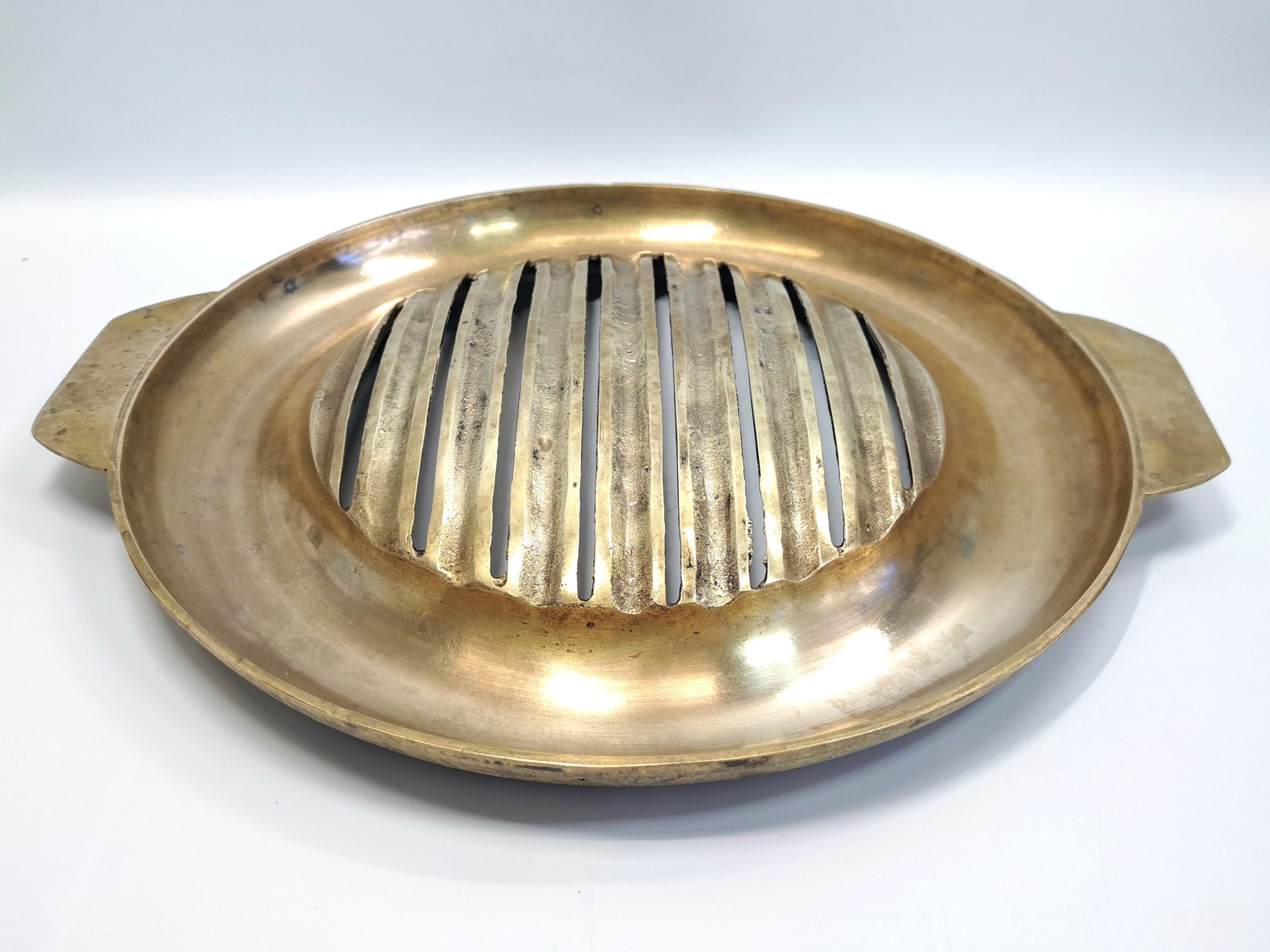 Vintage Thai Korean Mookata BBQ Cast Brass Grill Hot Pan Plate - Etsy