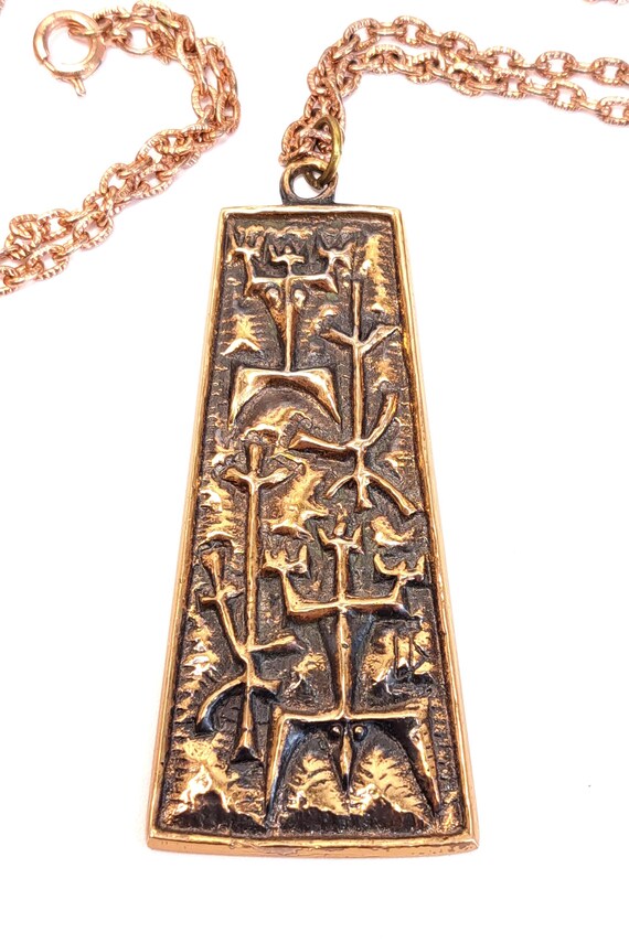 Vintage Laszlo Domotor MCM Brutalist Cast Brass Penda… - Gem