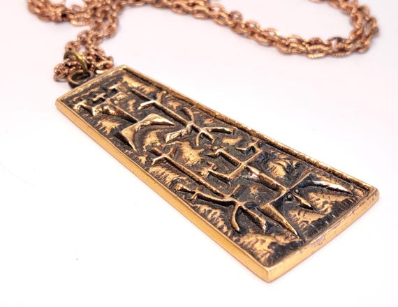 Vintage Laszlo Domotor MCM Brutalist Cast Brass Penda… - Gem