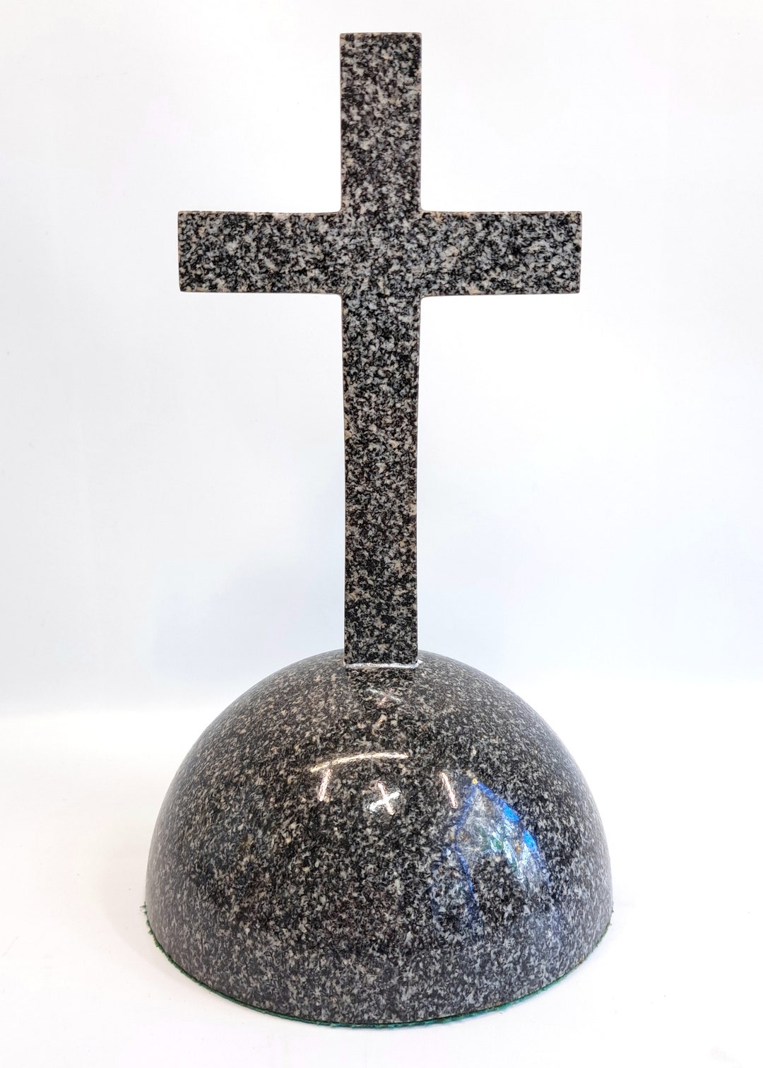 Vintage Polished Granite Stone Cross Rectory Church Pulpit Mausoleum ...