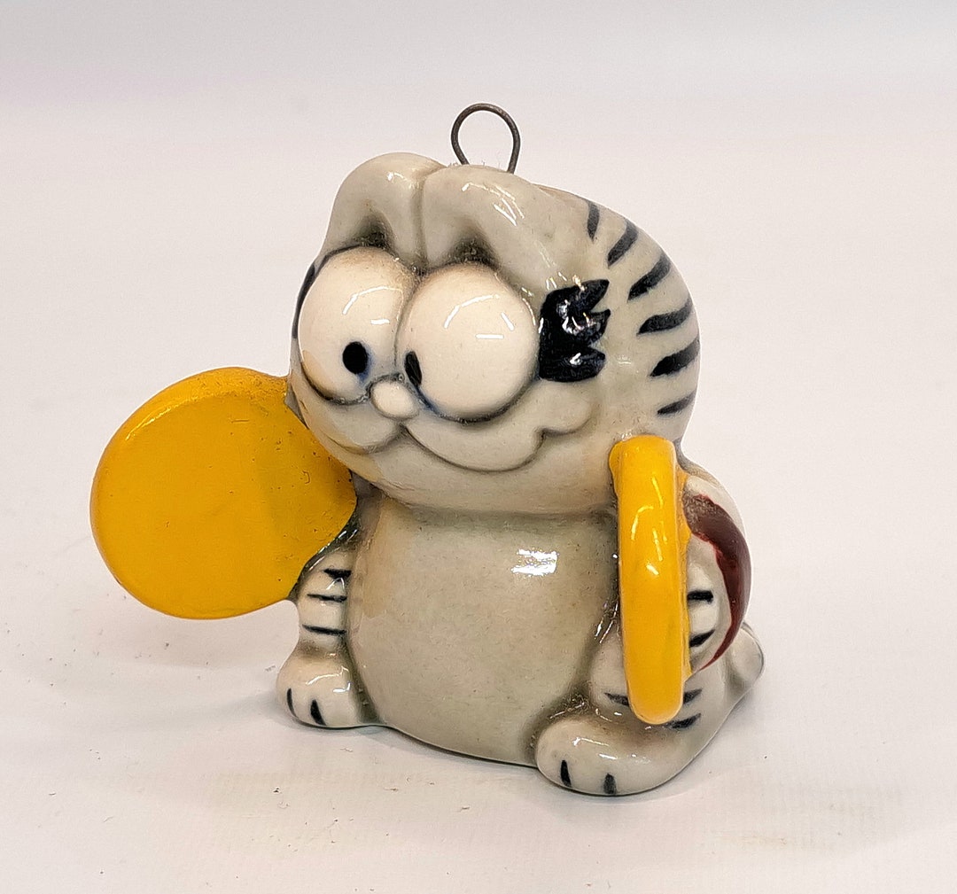 Vintage Garfield Nermal Porcelain Cartoon Cat Figurine Enesco Giftware ...