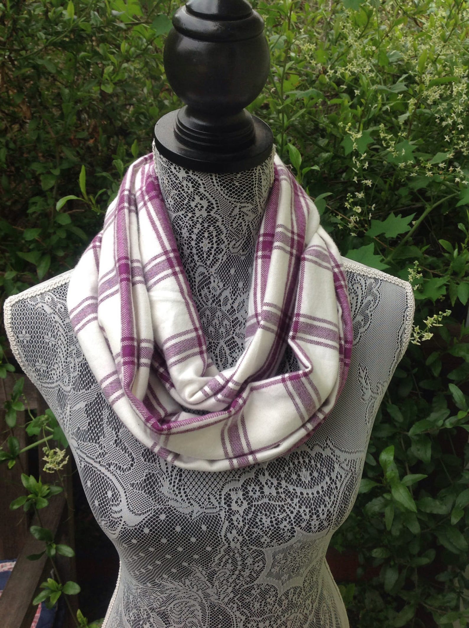 Infinity Scarf Lightweight Infinity Scarf Fall Scarf Purple | Etsy