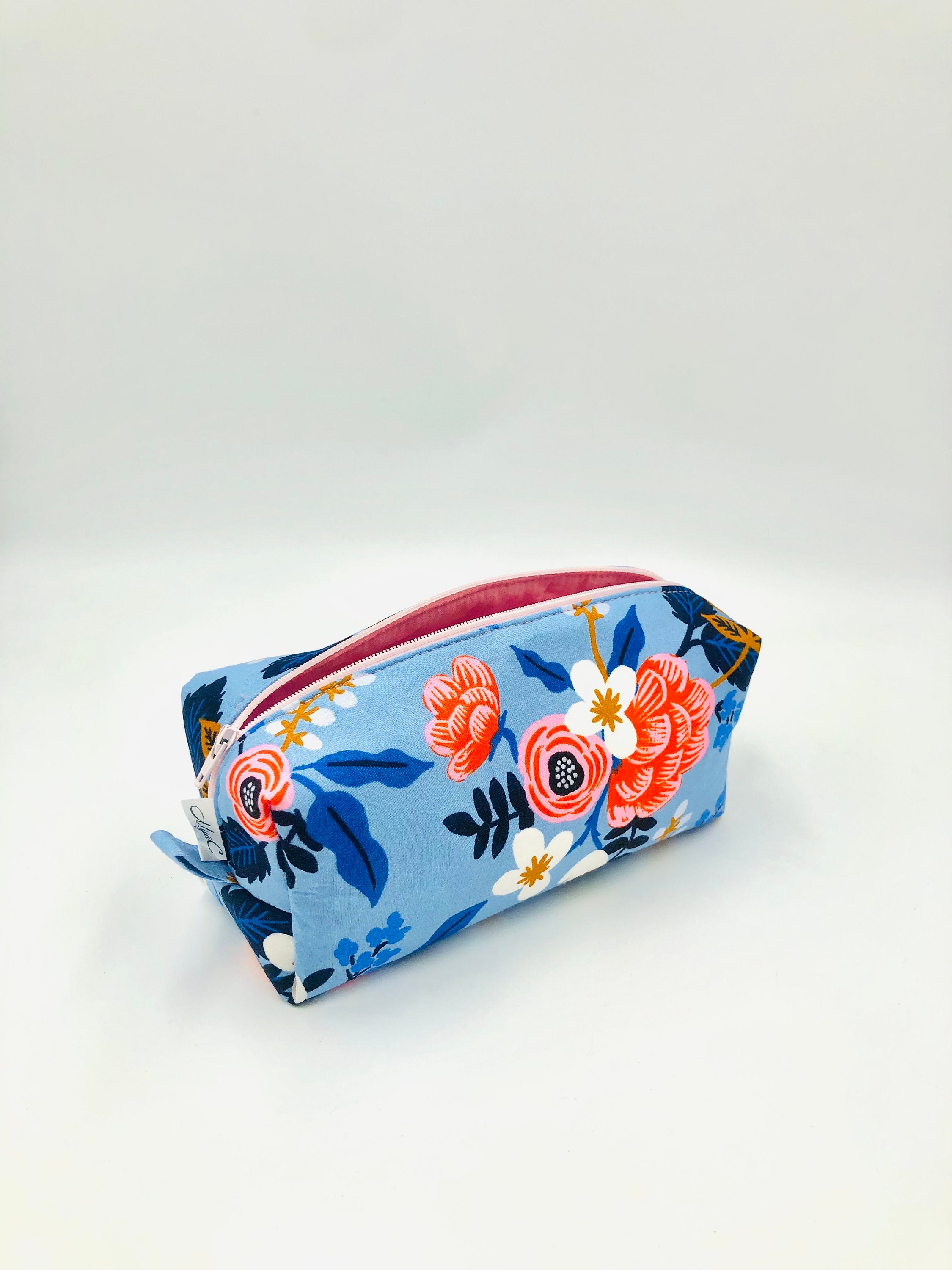 Floral Pencil Case Zipper Cosmetic Case Pencil Pouch Makeup - Etsy
