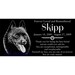 Personalized Schipperke Dog Pet Memorial 12x6 Inch Custom Engraved ...