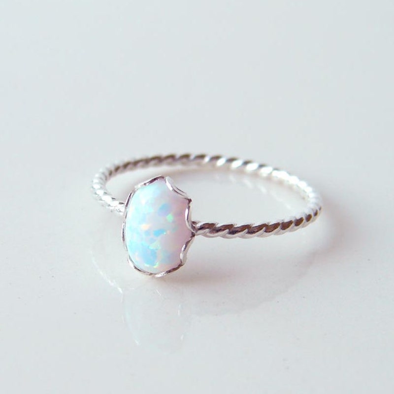 Oval Opal Ring - Etsy