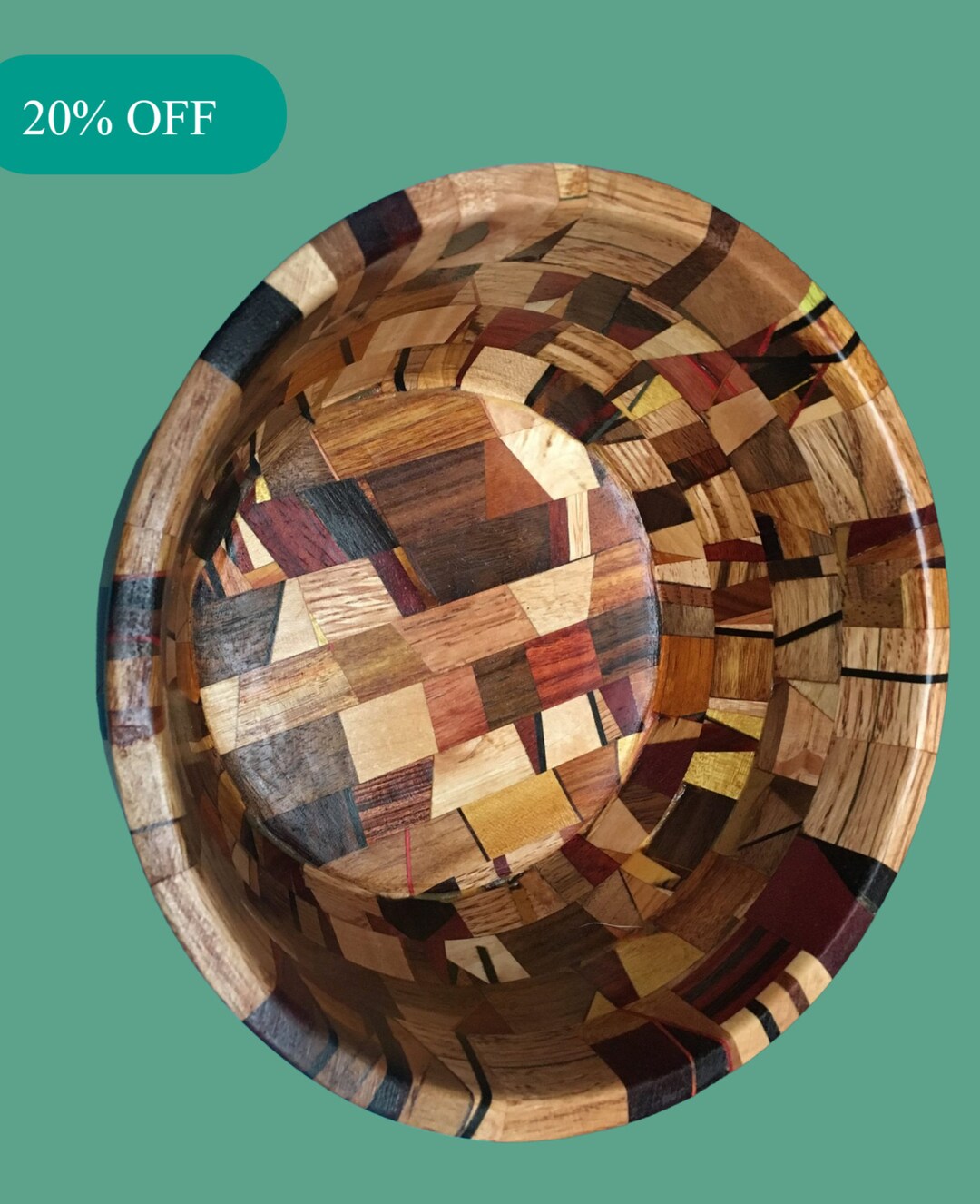 Segmented Wooden Bowl /patchwork Handcrafted / over 286 Pieces Wooden ...