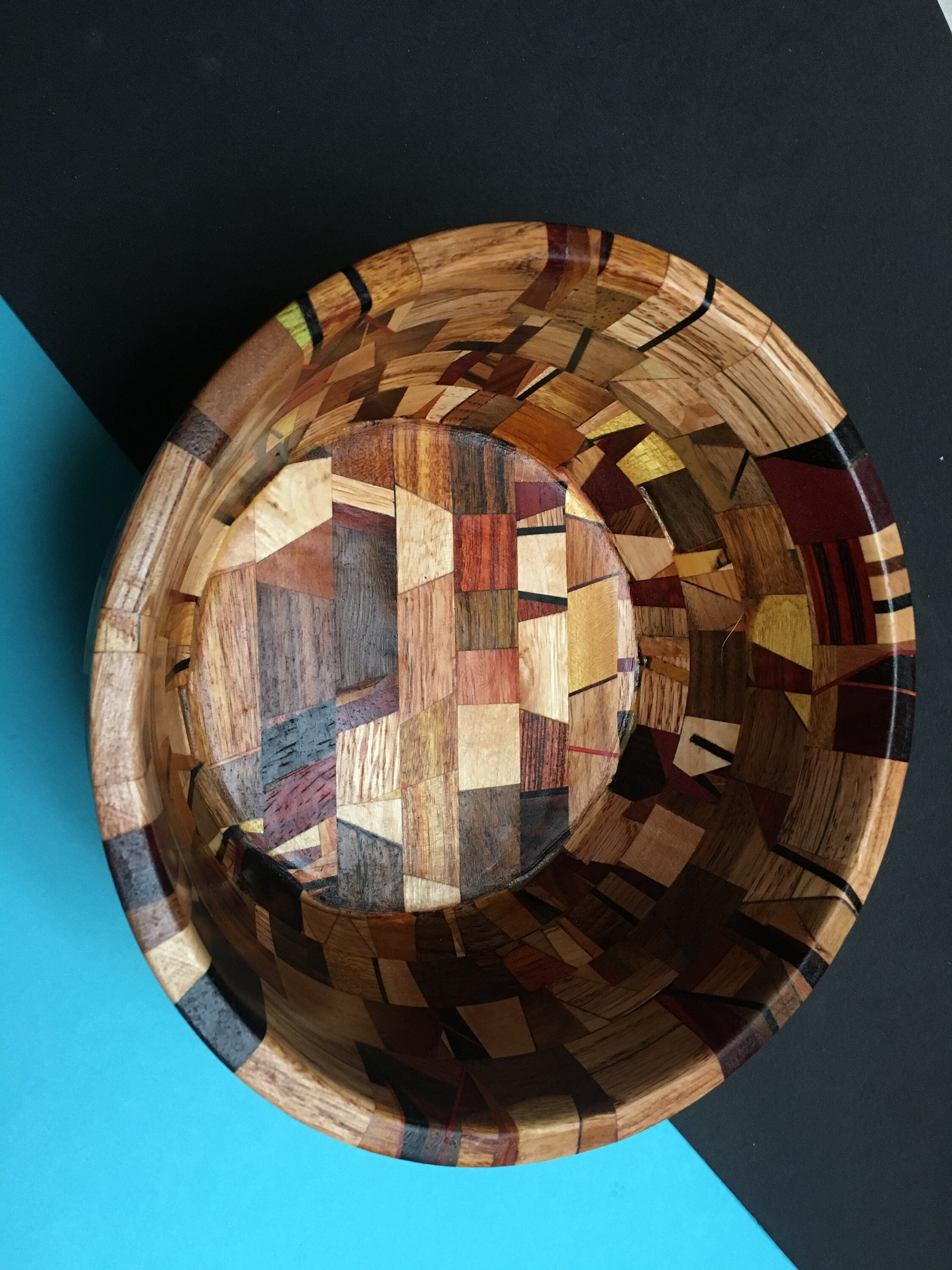 Segmented Wooden Bowl /patchwork Handcrafted / over 286 Pieces Wooden ...