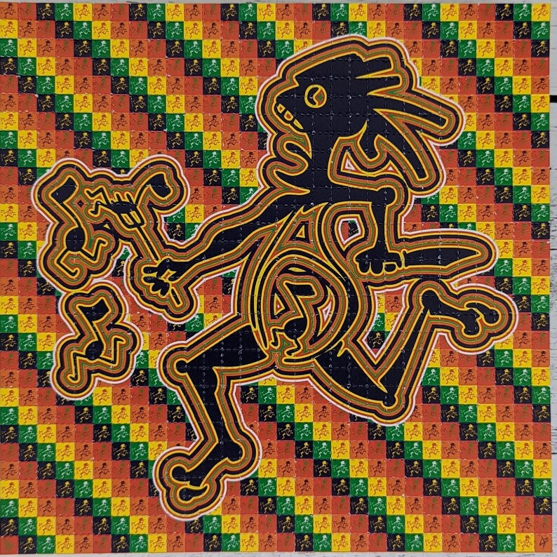 Noteeater Blotter Art note Eater Widespread Panic Psychedelic Themed ...