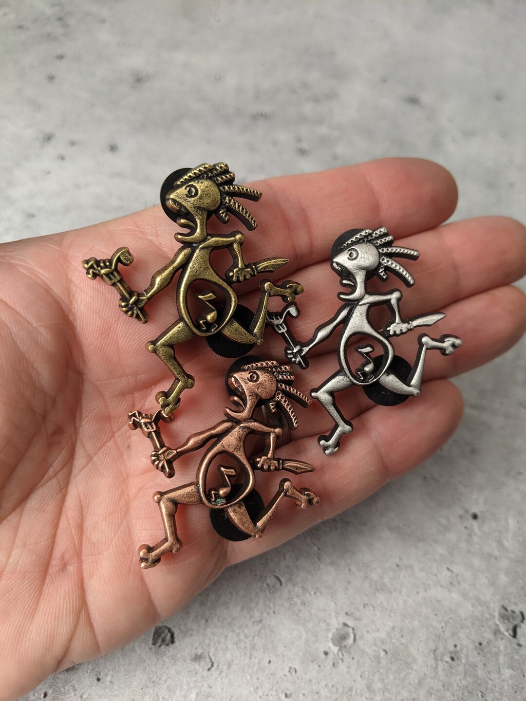 Note Eater Pin Widespread Panic 100% USA Cast Pewter Noteeater Antique ...