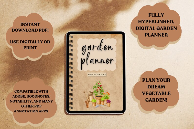 Digital Vegetable Garden Planner Instant Download - Etsy