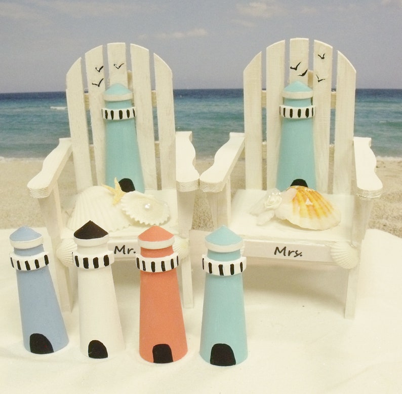 Adirondack Chair Lighthouse Cake Topper - East Coast Weddings and ...