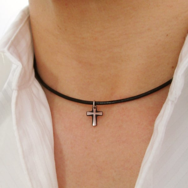 Cross Choker - Etsy