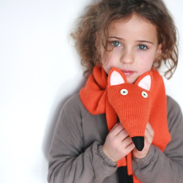 Red Fox Scarf - Etsy