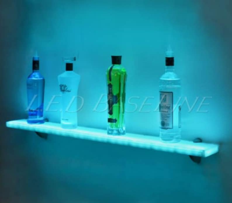 84 LED Lighted Floating Wall Display Shelf Retail Store & - Etsy