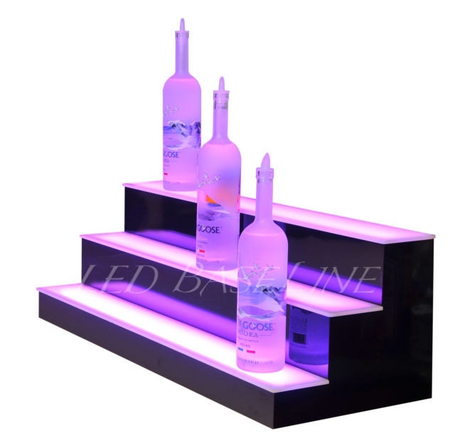 58" 3 Step Bar Shelf Color Changing LED - Etsy