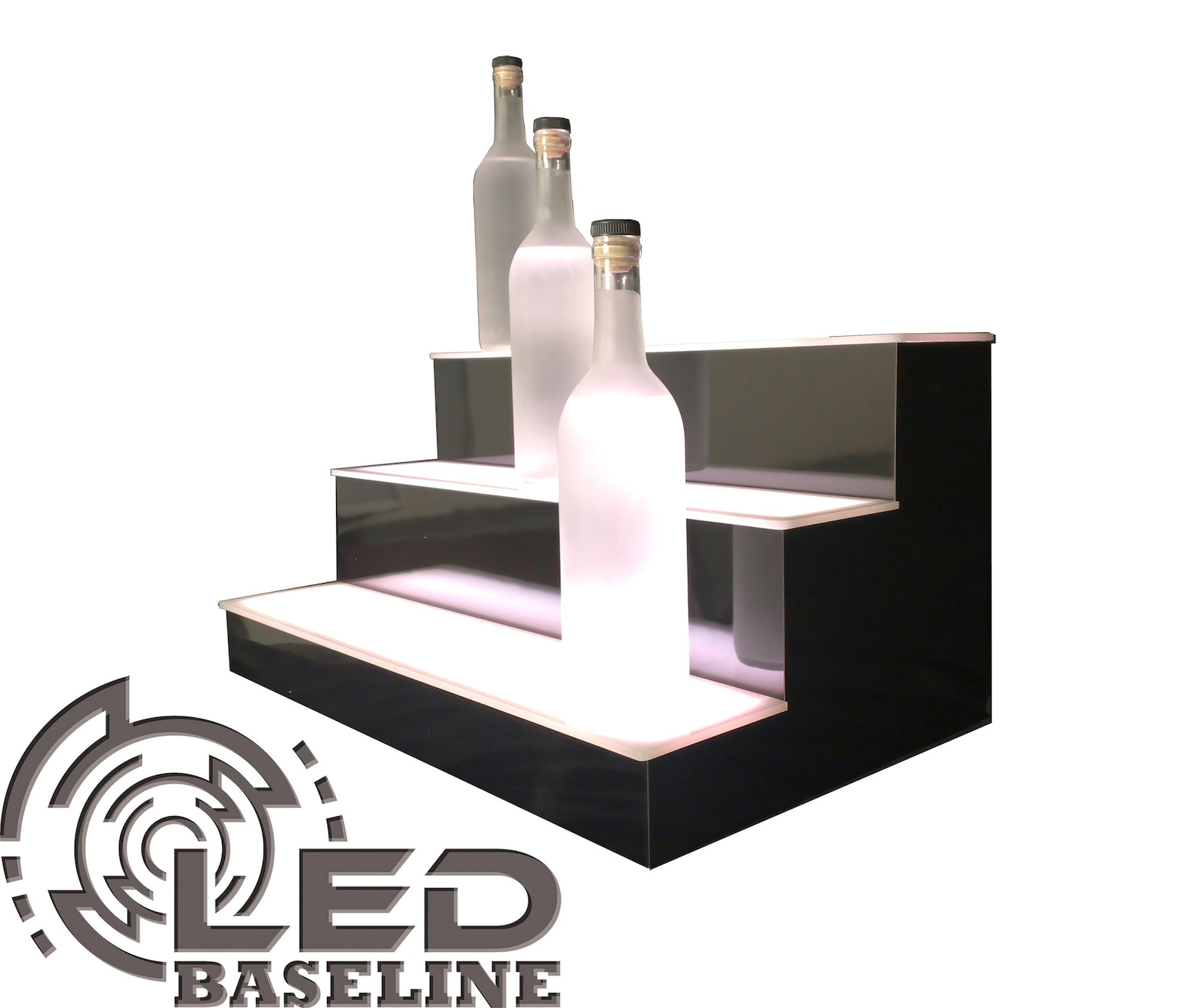 16 Led 3 Step Bar Shelf Liquor Bottle Glorifier - Etsy
