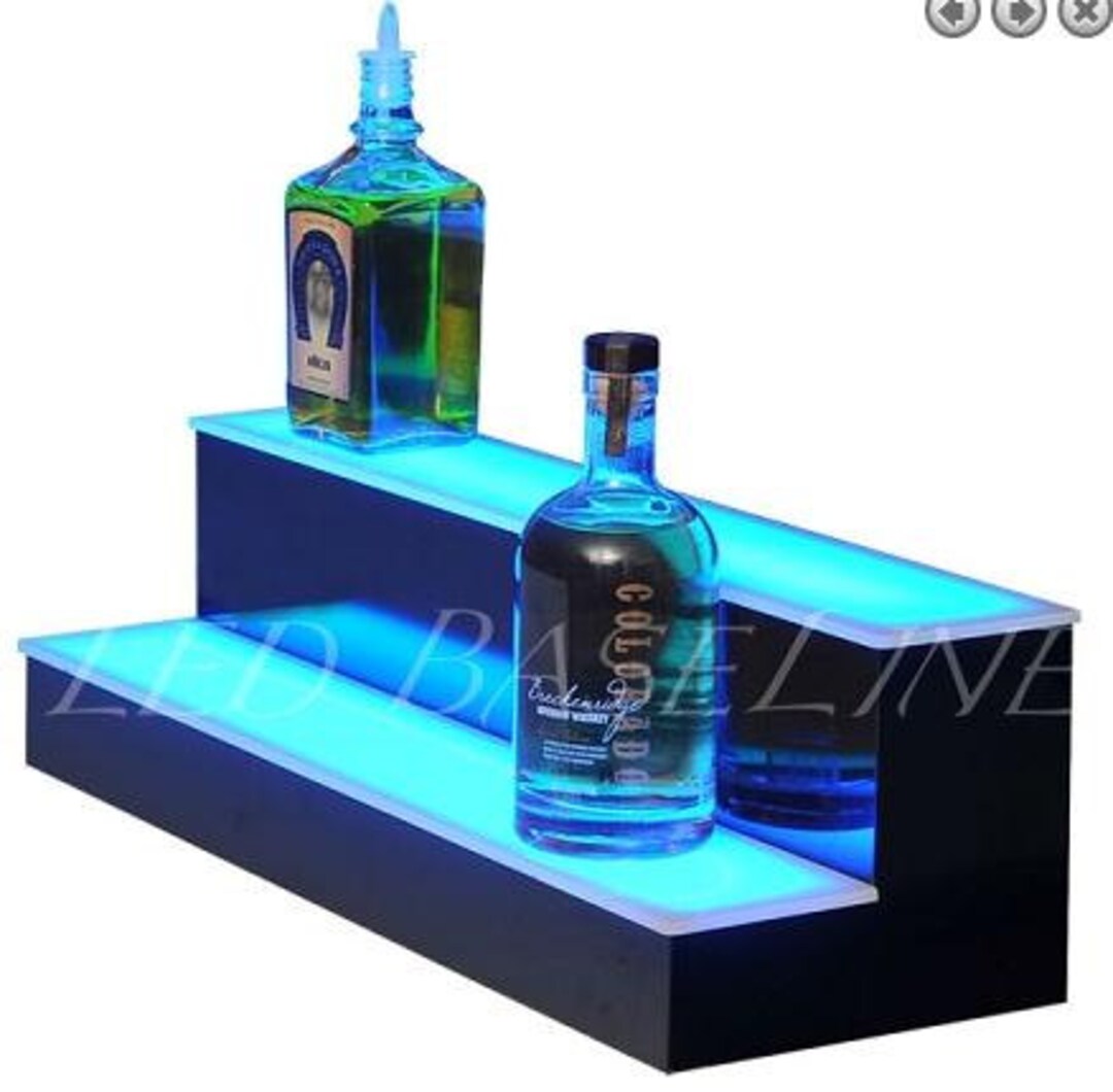 40 2 Step Led Color Changing Lighted Liquor Bottle - Etsy
