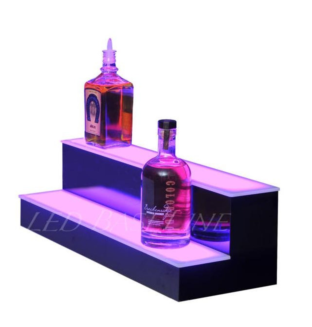 46" 2 Step Lighted Color Changing Bottle Display and Glorifier - Etsy