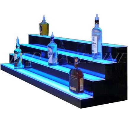 46" Color Changing 4 Step Bottle Displau Home or Bar - Etsy