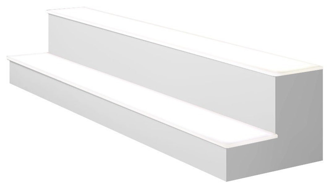 White LED Lighted Display Shelf 2 Tier - Etsy