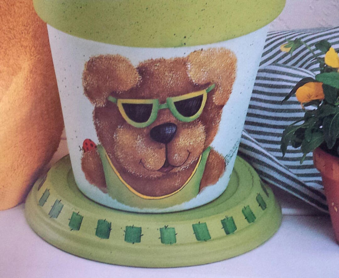 Decorative Painting Pattern Packet "betty Bear" Learn to Paint a Fluffy ...