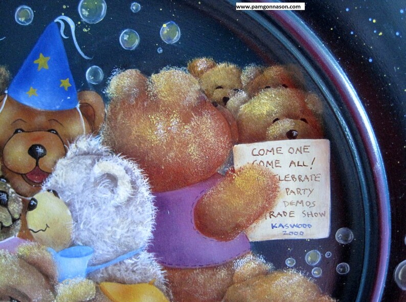 Decorative Painting Pattern Packet "party Bears" - Etsy Canada