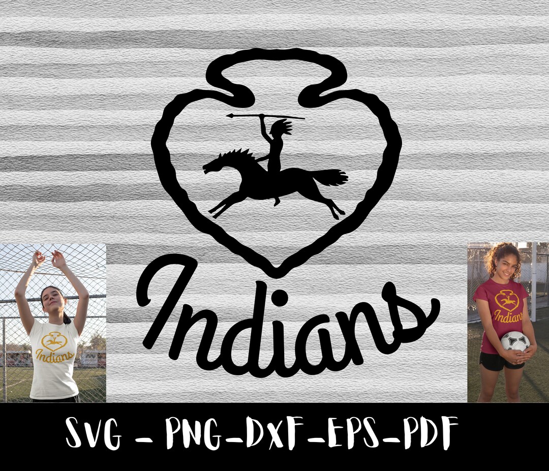 Indios SVG / Indian SVG / Indians Mascot svg / Cricut SVG / - Etsy España