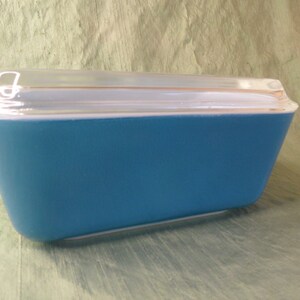 Aqua Pyrex Refrigerator Dish W Lid 502 / Vintage Mid Century Turquoise ...