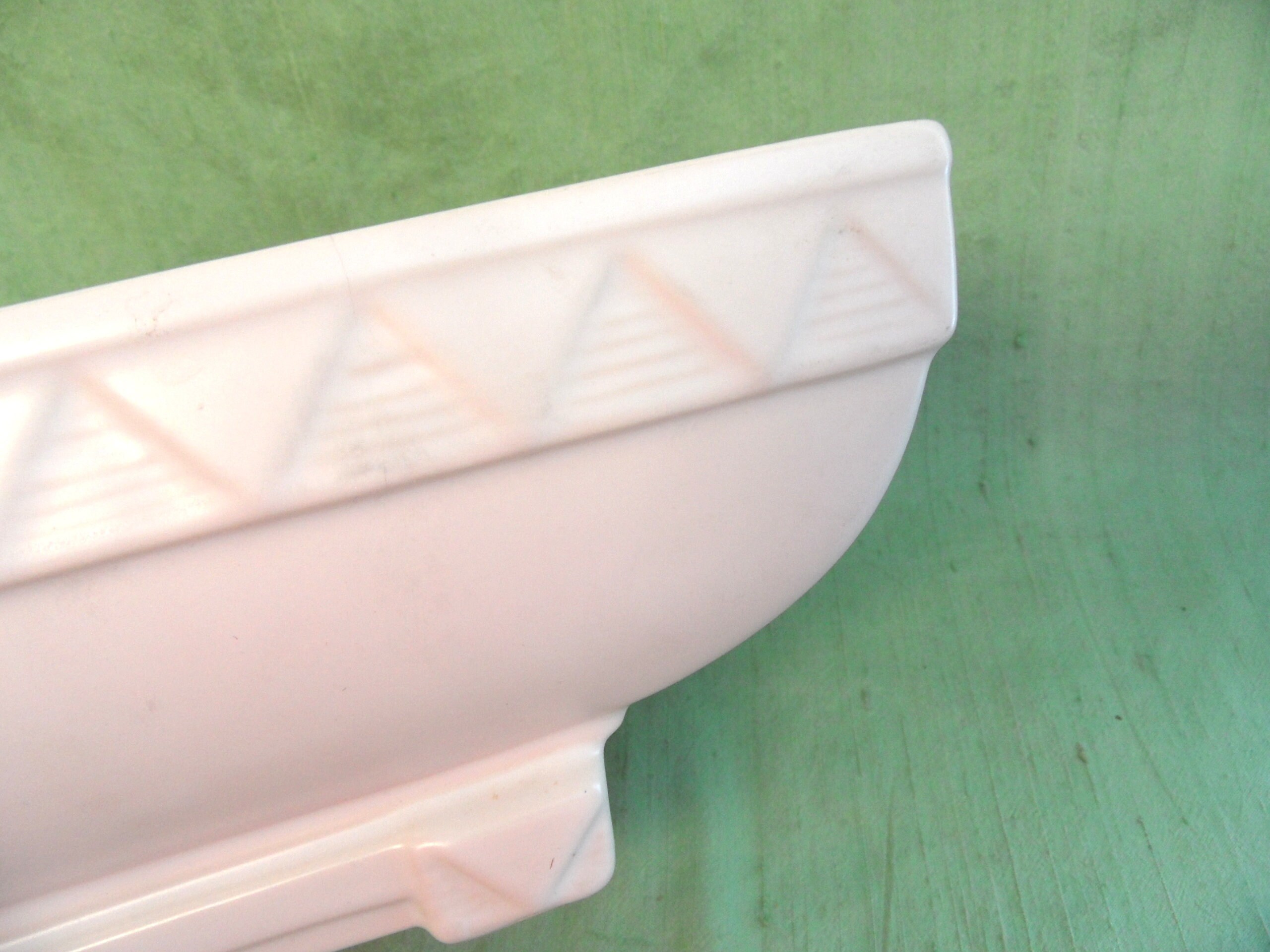 Matte White Long Planter / Vintage Ceramic Footed Planter - Etsy
