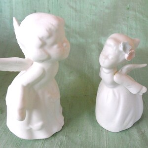 Two Kissing Angels, Two Sizes; White, Ceramic - Etsy