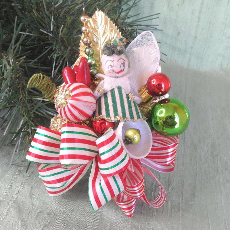 Vintage Christmas Corsage - Etsy