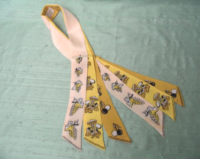 Silk Tri - Tie From Baar and Beards / Vintage , Yellow Gold / Mushroom ...