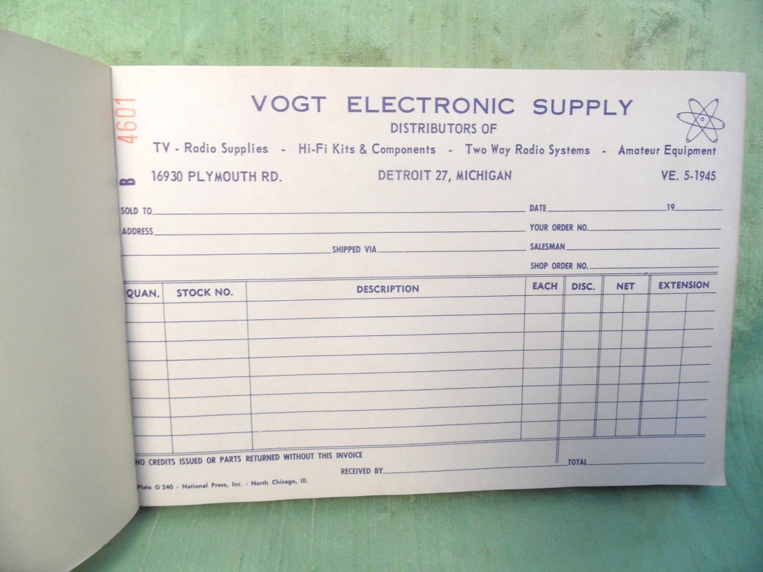 Duplicate Carbon Receipt Book Vintage Unused Numbered Vogt Etsy duplicate-carbon-receipt-book-vintage-unused-numbered-vogt-etsy