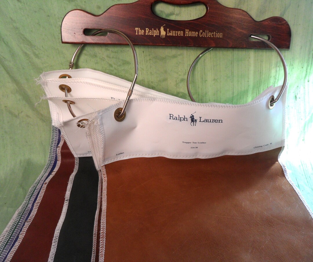 Leather Sample Large Swatches, Ralph Lauren Home Collection / 10 Piece ...
