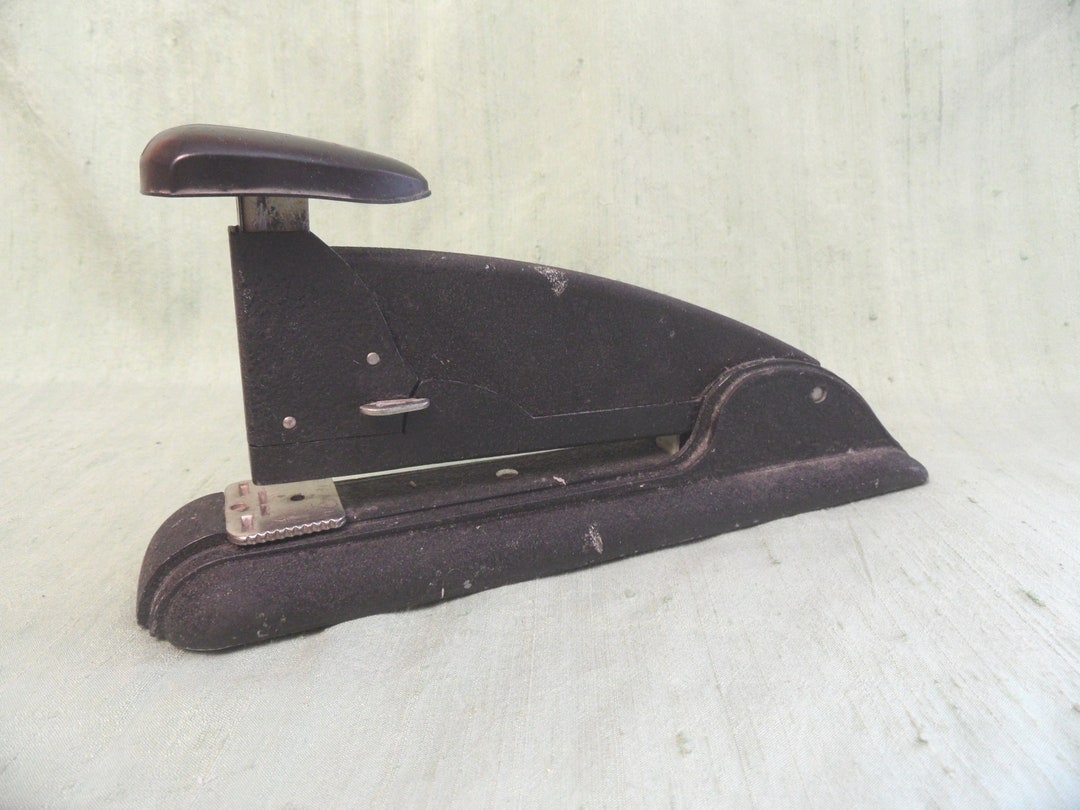 Mid Century Matte Black Stapler / Vintage Industrial Streamline Speed ...