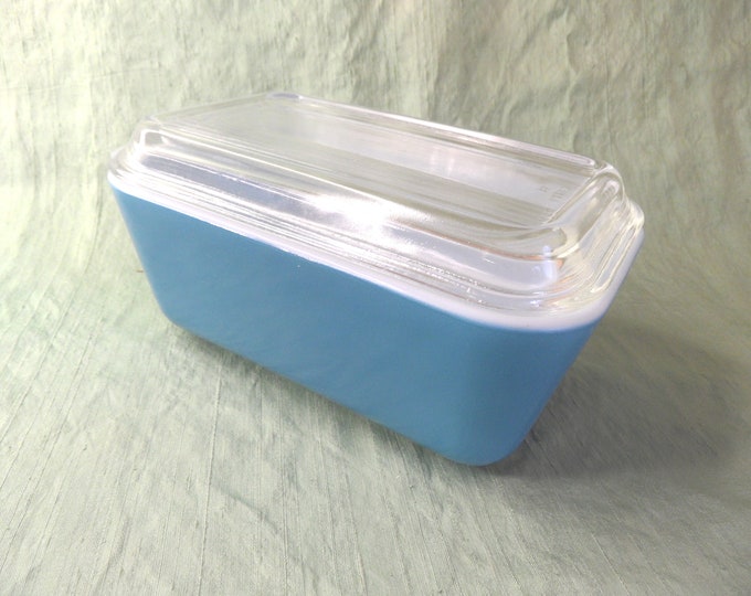 Aqua Pyrex Refrigerator Dish W Lid #502 / Vintage Mid Century Turquoise ...